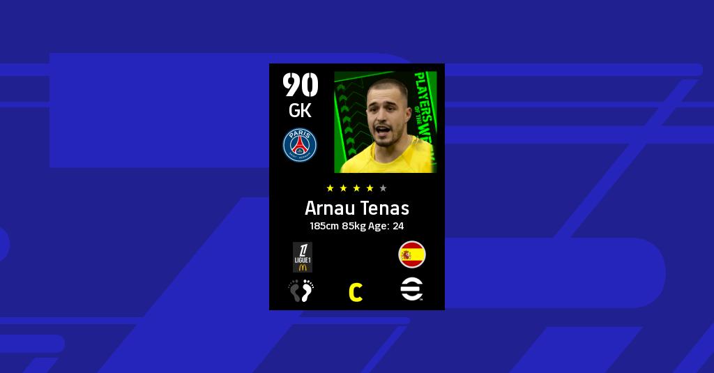 Arnau Tenas eFootball 2022 Stats