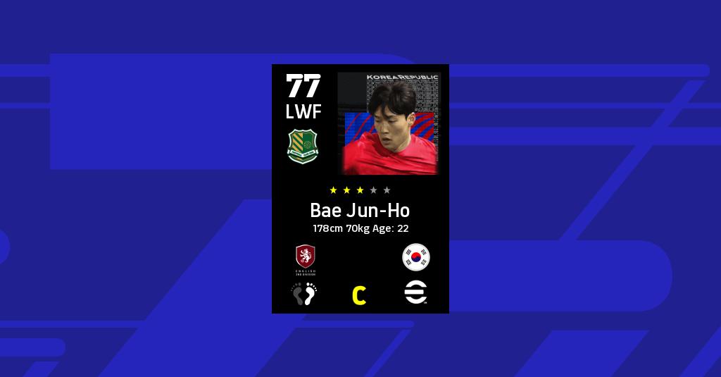 Bae Jun-Ho eFootball Stats