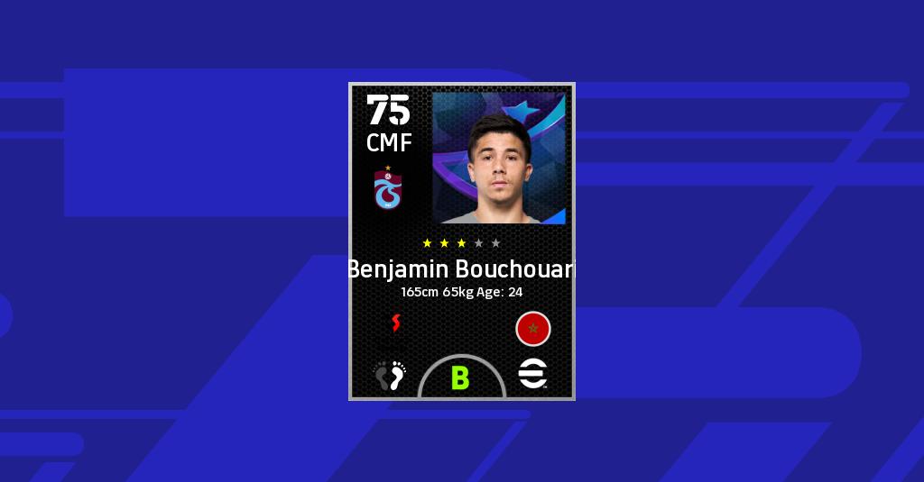Benjamin Bouchouari eFootball 2022 Stats
