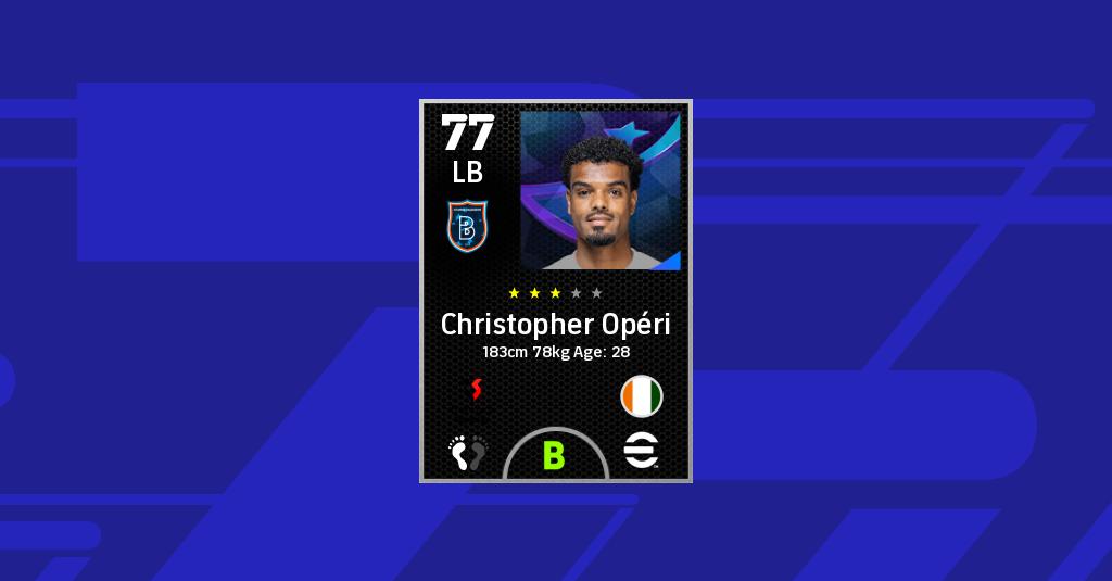 Christopher Operi eFootball 2022 Stats