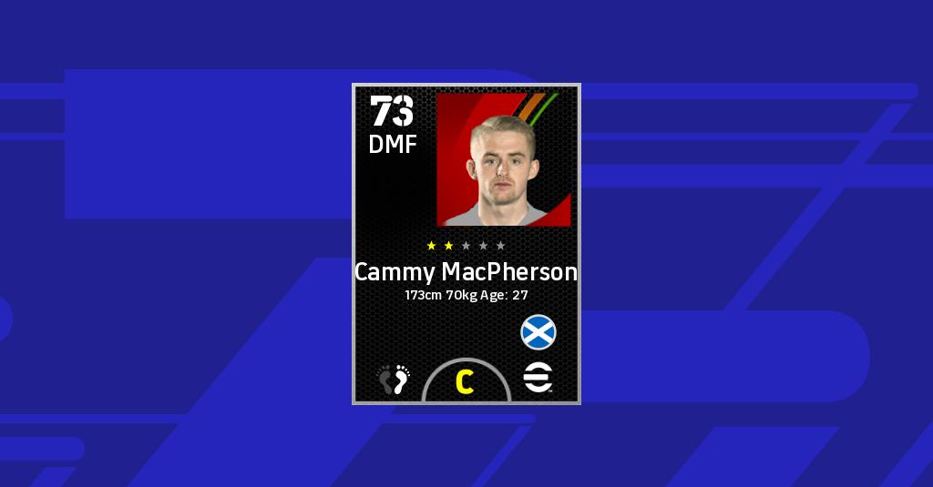 Cameron MacPherson eFootball Stats