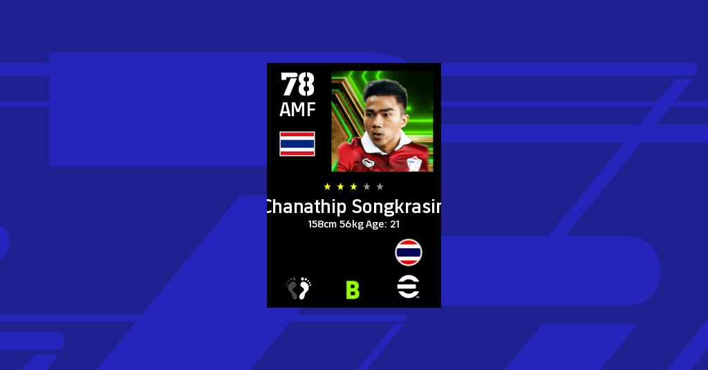 Chanathip Songkrasin eFootball 2022 Stats