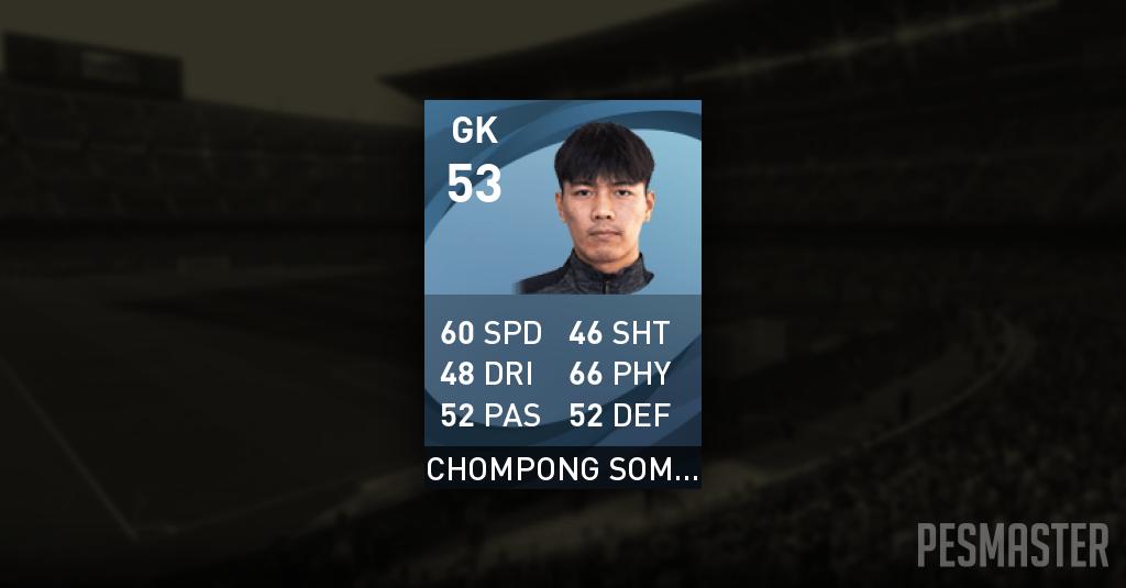 Chompong Somjit PES 2021 Mobile Stats