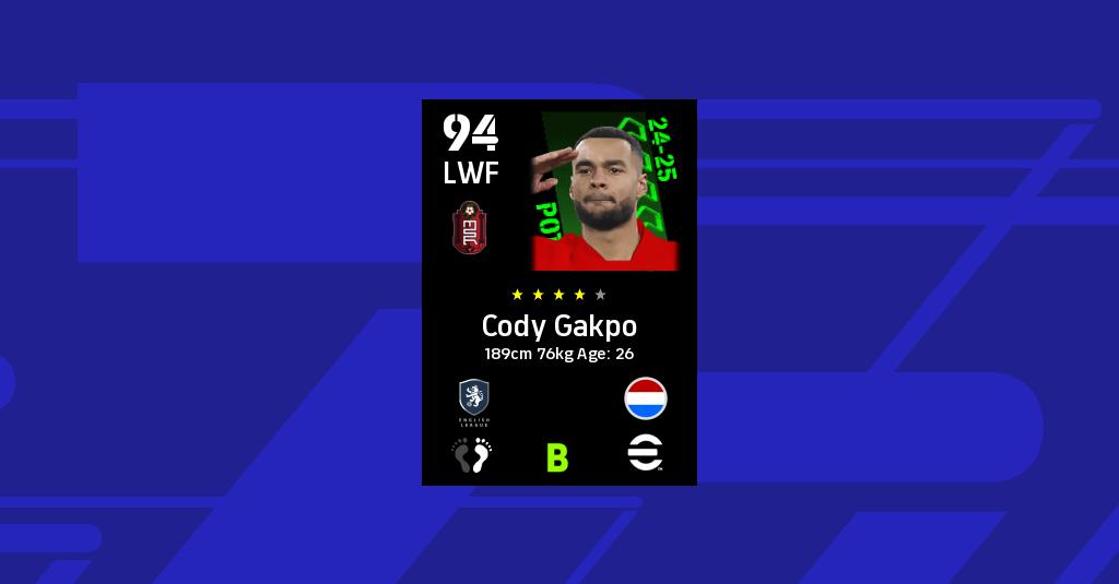 Cody Gakpo eFootball Stats