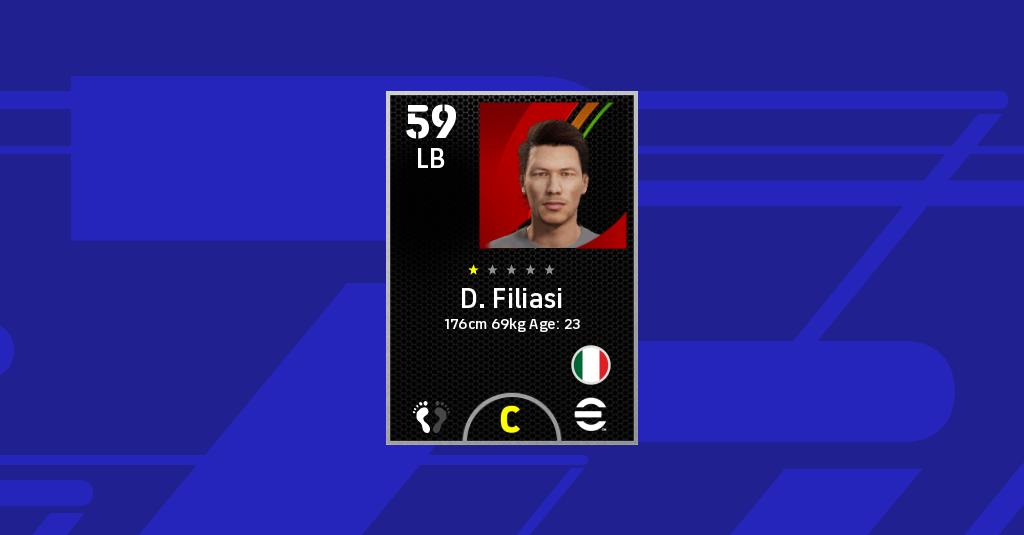 D. Filiasi eFootball 2022 Stats