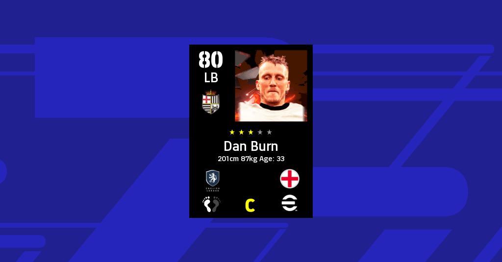 Dan Burn eFootball Stats
