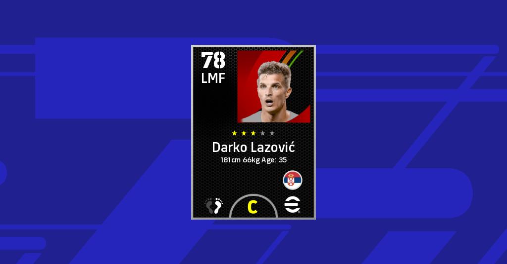 Darko Lazovic eFootball Stats