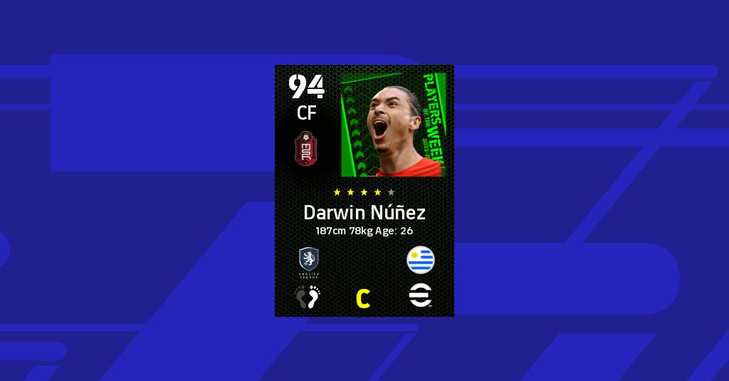Darwin Núñez eFootball Stats