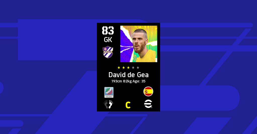 David de Gea eFootball 2022 Stats
