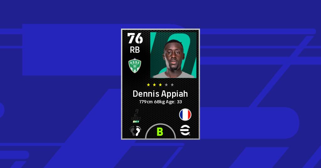 Dennis Appiah eFootball 2022 Stats