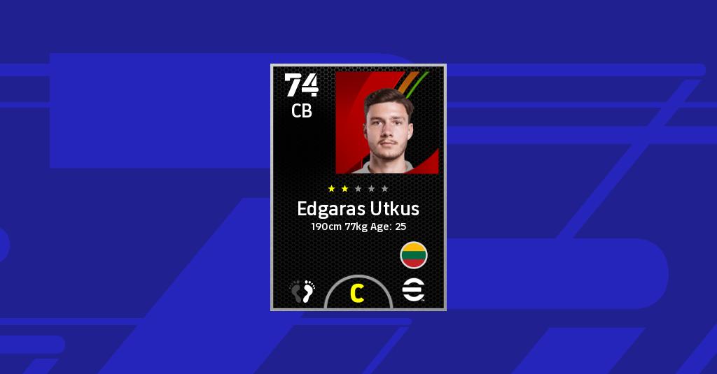 Edgaras Utkus eFootball 2022 Stats
