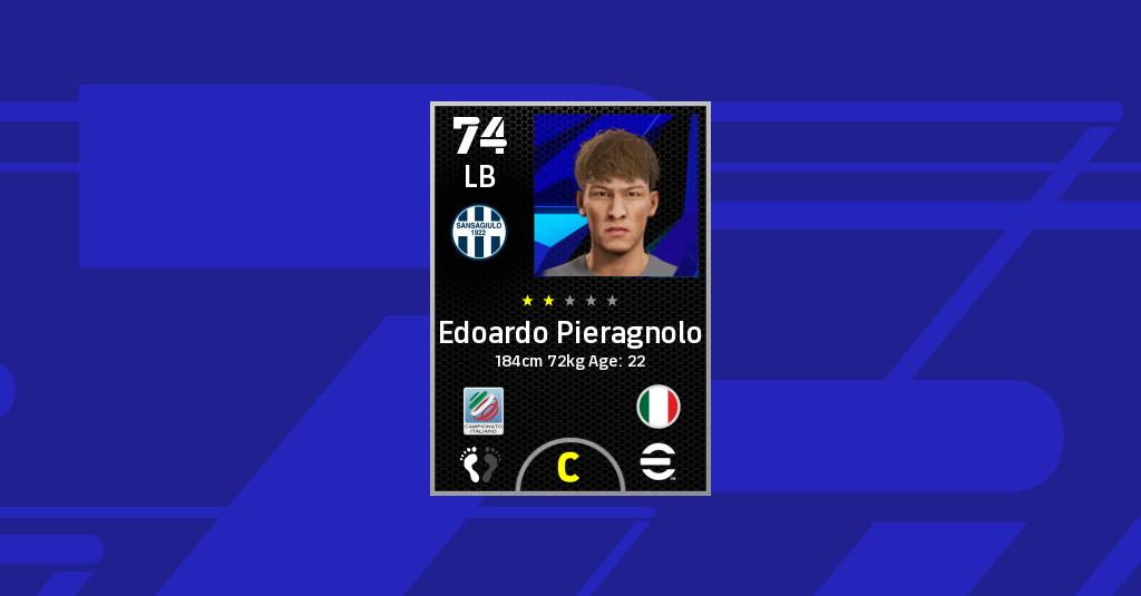 Edoardo Pieragnolo eFootball 2022 Stats