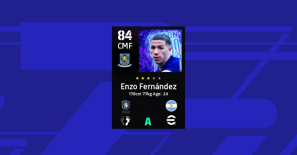Enzo Fernández eFootball Stats