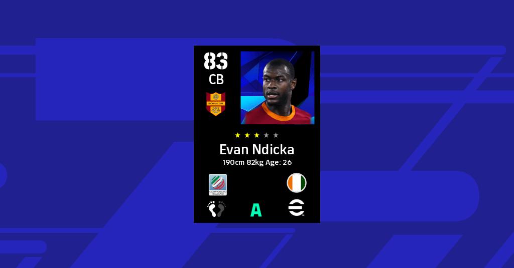 Evan Ndicka eFootball Stats
