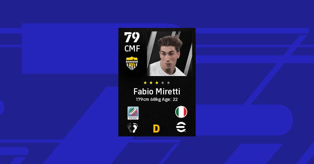 Fabio Miretti eFootball 2022 Stats