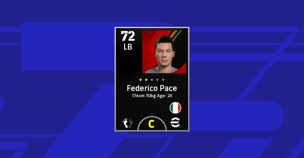 Federico Pace eFootball 2022 Stats