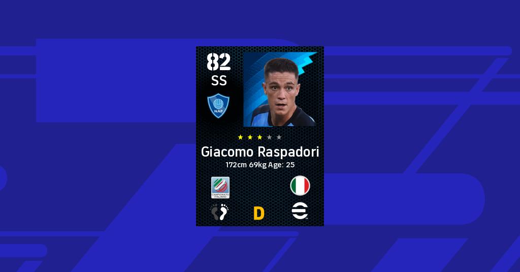 Giacomo Raspadori eFootball 2022 Stats