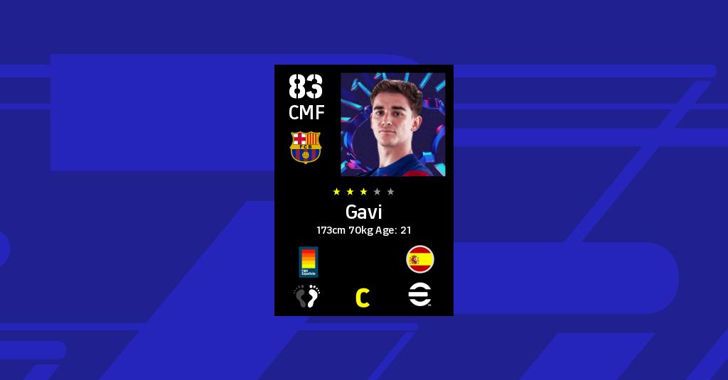 Gavi eFootball 2022 Stats