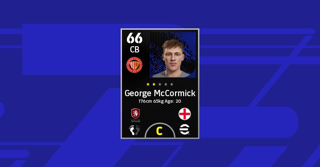 George McCormick eFootball 2022 Stats