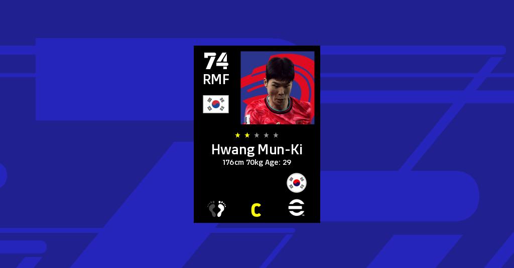 Hwang Mun-Ki eFootball 2022 Stats