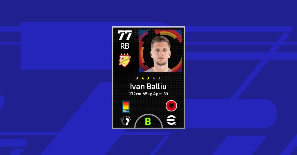 Iván Balliu eFootball 2022 Stats