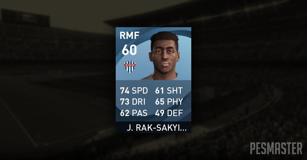 Jesurun Rak-Sakyi PES 2021 Mobile Stats
