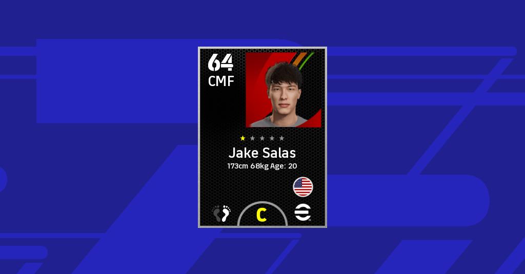 Jake Salas eFootball 2022 Stats