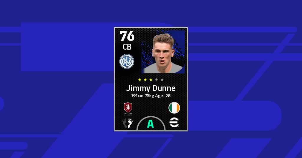 Jimmy Dunne eFootball 2022 Stats