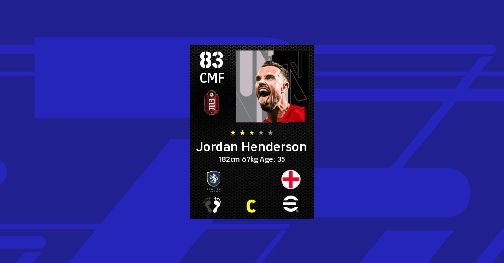 Jordan Henderson eFootball 2022 Stats