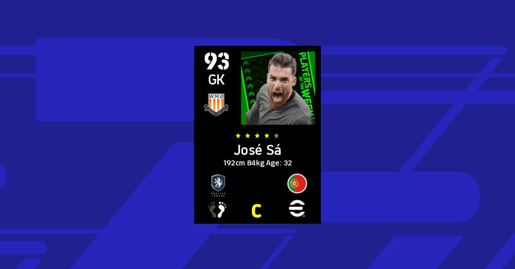 José Sá eFootball Stats