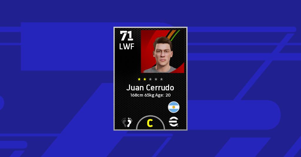 Juan Cerrudo eFootball 2022 Stats
