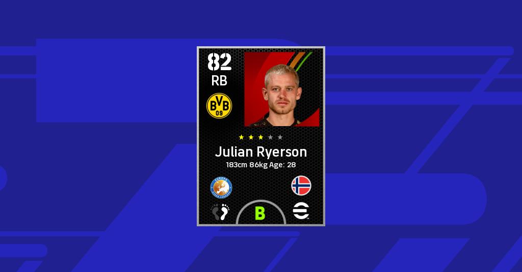 Julian Ryerson eFootball 2022 Stats