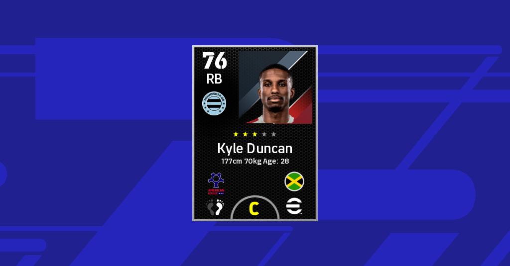 Kyle Duncan eFootball 2022 Stats