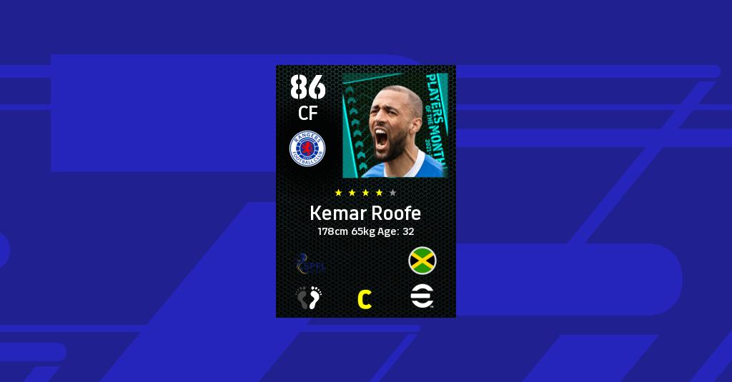 Kemar Roofe eFootball 2022 Stats