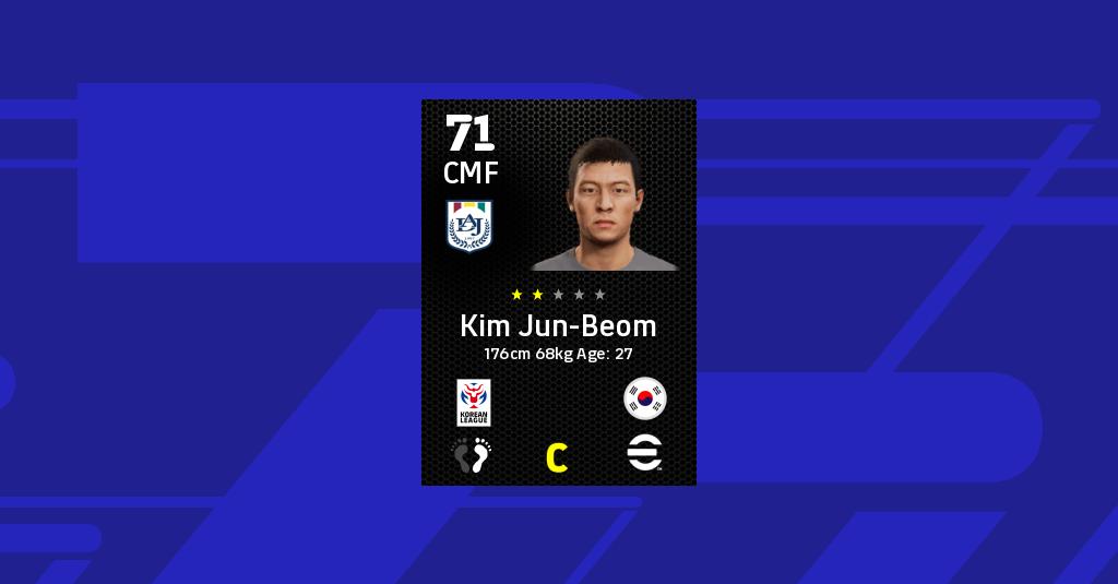 Kim Joon-Beom eFootball 2022 Stats