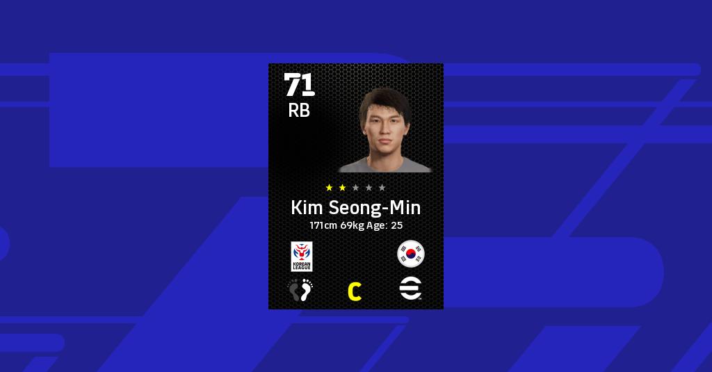Kim Seong-Min eFootball 2022 Stats