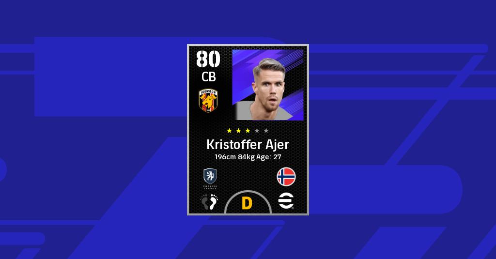 Kristoffer Ajer eFootball Stats