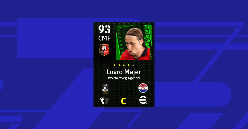Lovro Majer eFootball 2022 Stats