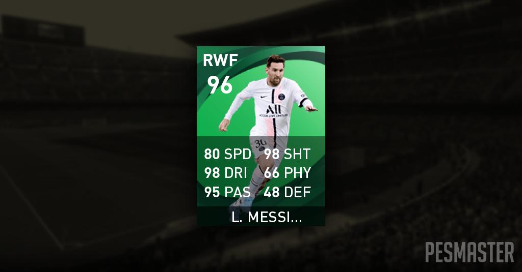 Lionel Messi PES 2021 Mobile Stats