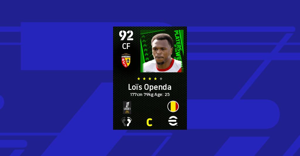 Loïs Openda eFootball 2022 Stats