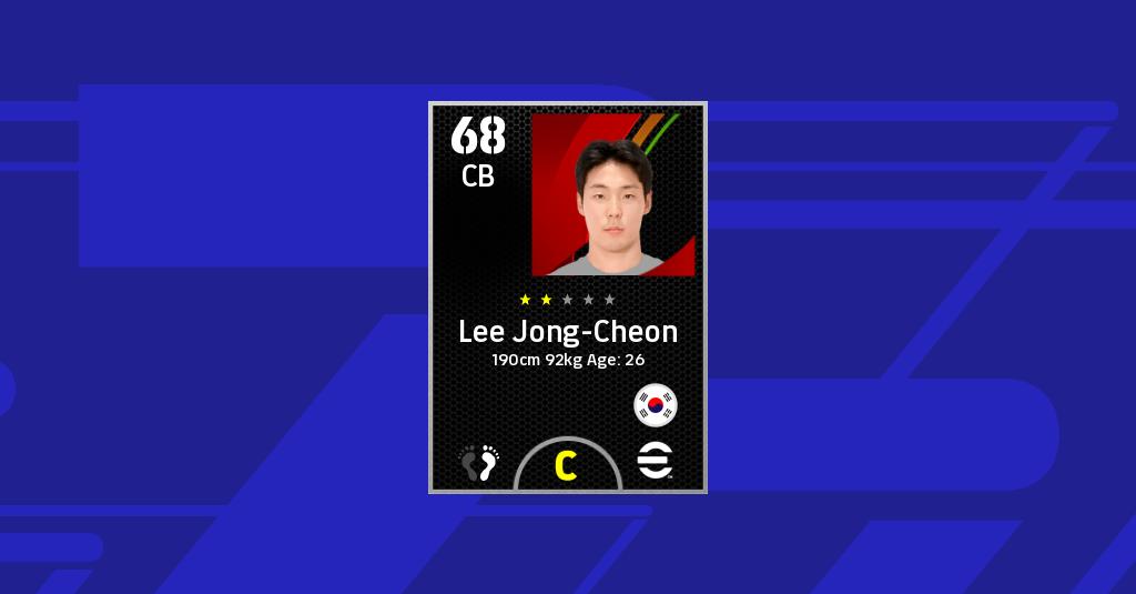 Lee Jong-Cheon eFootball 2022 Stats