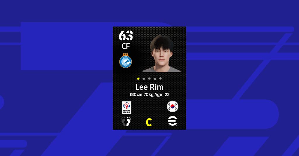 Lee Rim eFootball 2022 Stats