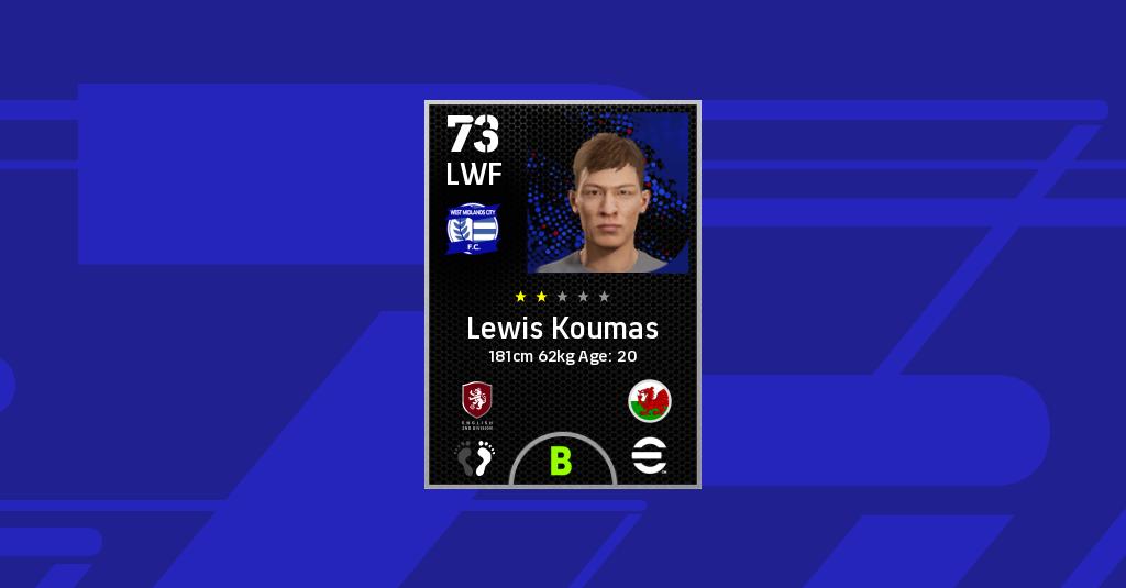 Lewis Koumas eFootball 2022 Stats