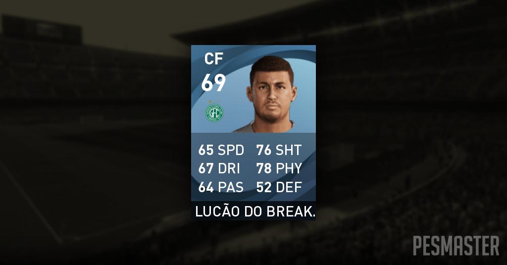 Lucão Do Break PES 2021 Mobile Stats