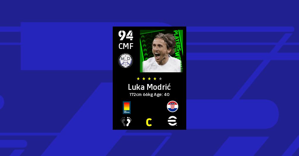 Luka Modrić eFootball Stats