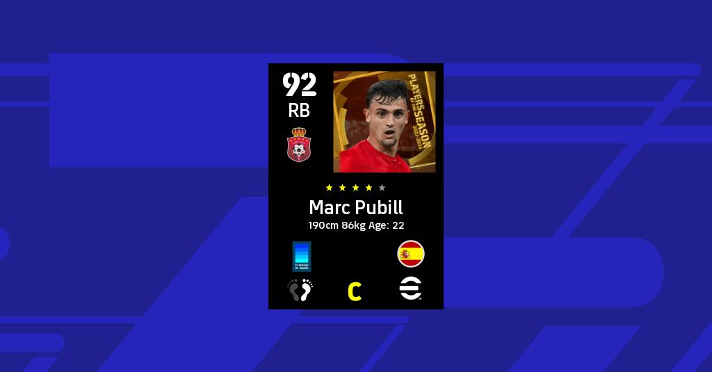 Marc Pubill eFootball Stats