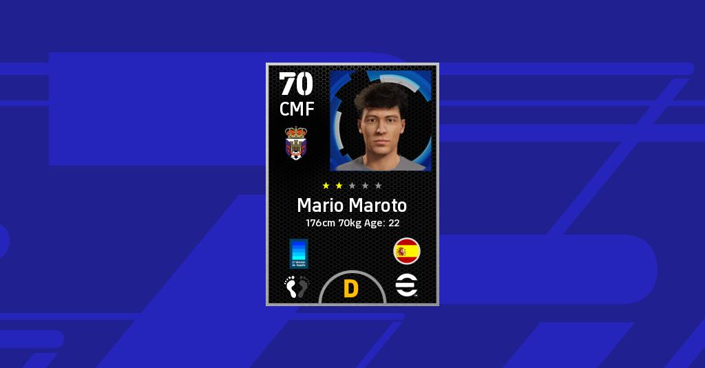Mario Maroto eFootball 2022 Stats