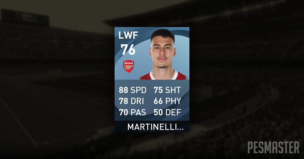 Martinelli PES 2021 Stats