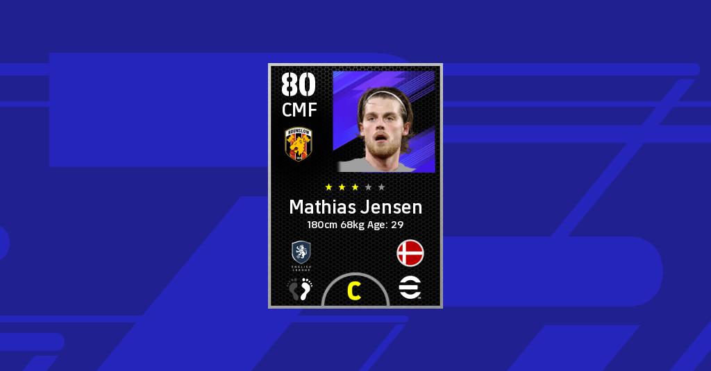 Mathias Jensen eFootball 2022 Stats