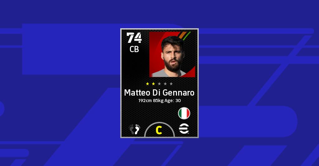 Matteo Di Gennaro eFootball 2022 Stats